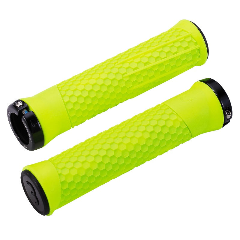 BBB Python MTB Grips 142mm Neon with Black Lockring – 99bikes.co.nz