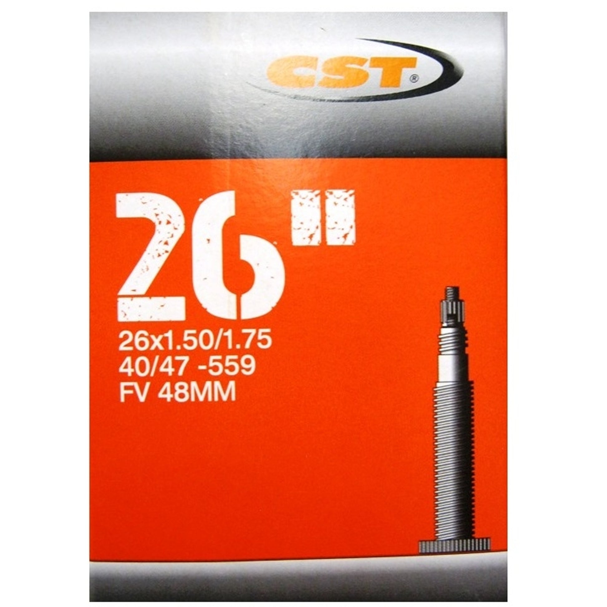 CST Presta Valve Tube 26 x 1.50-1.75" 48mm – 99bikes.co.nz