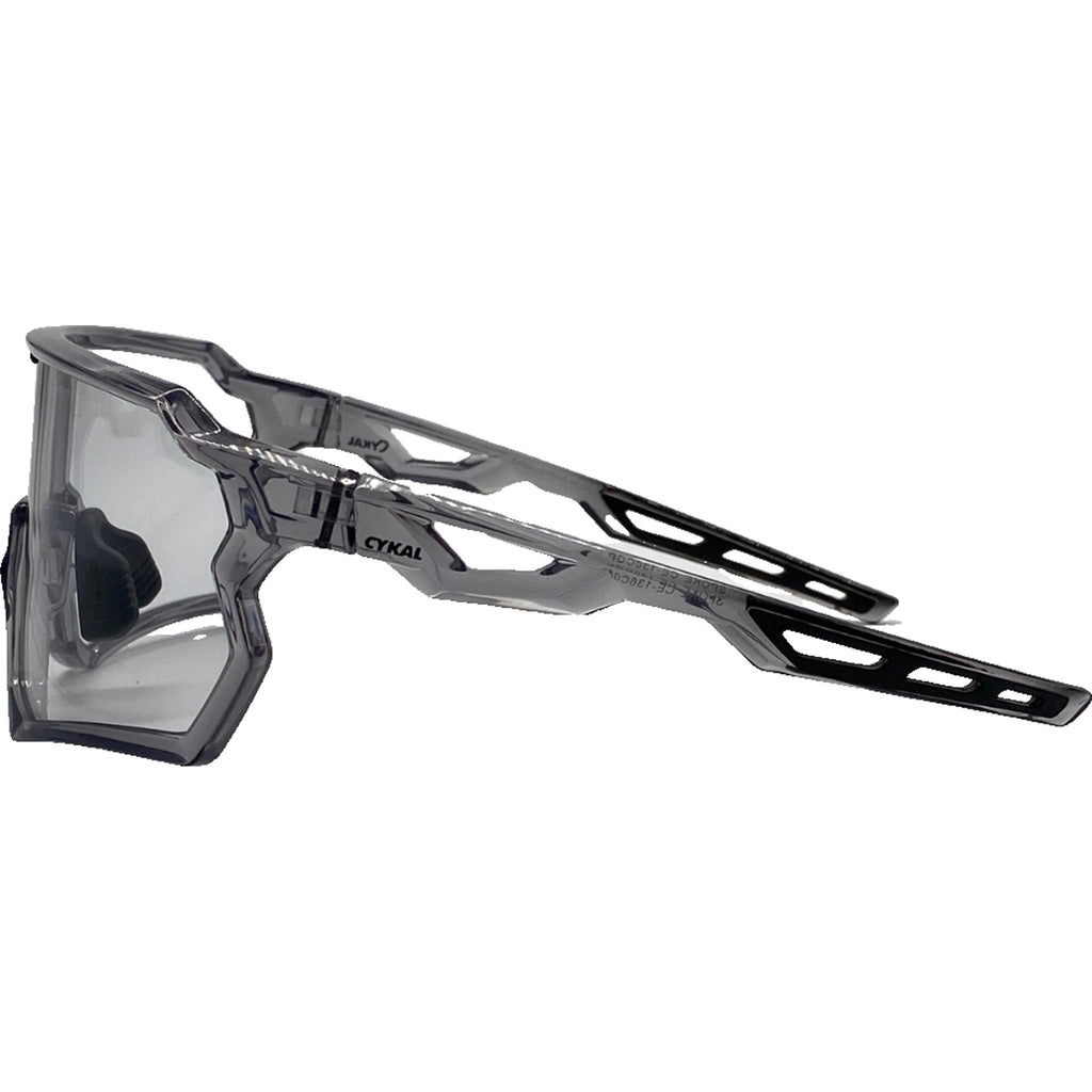 Cykal Spoke Sunglasses Crystal Grey - Photochromic Lens – 99bikes.co.nz
