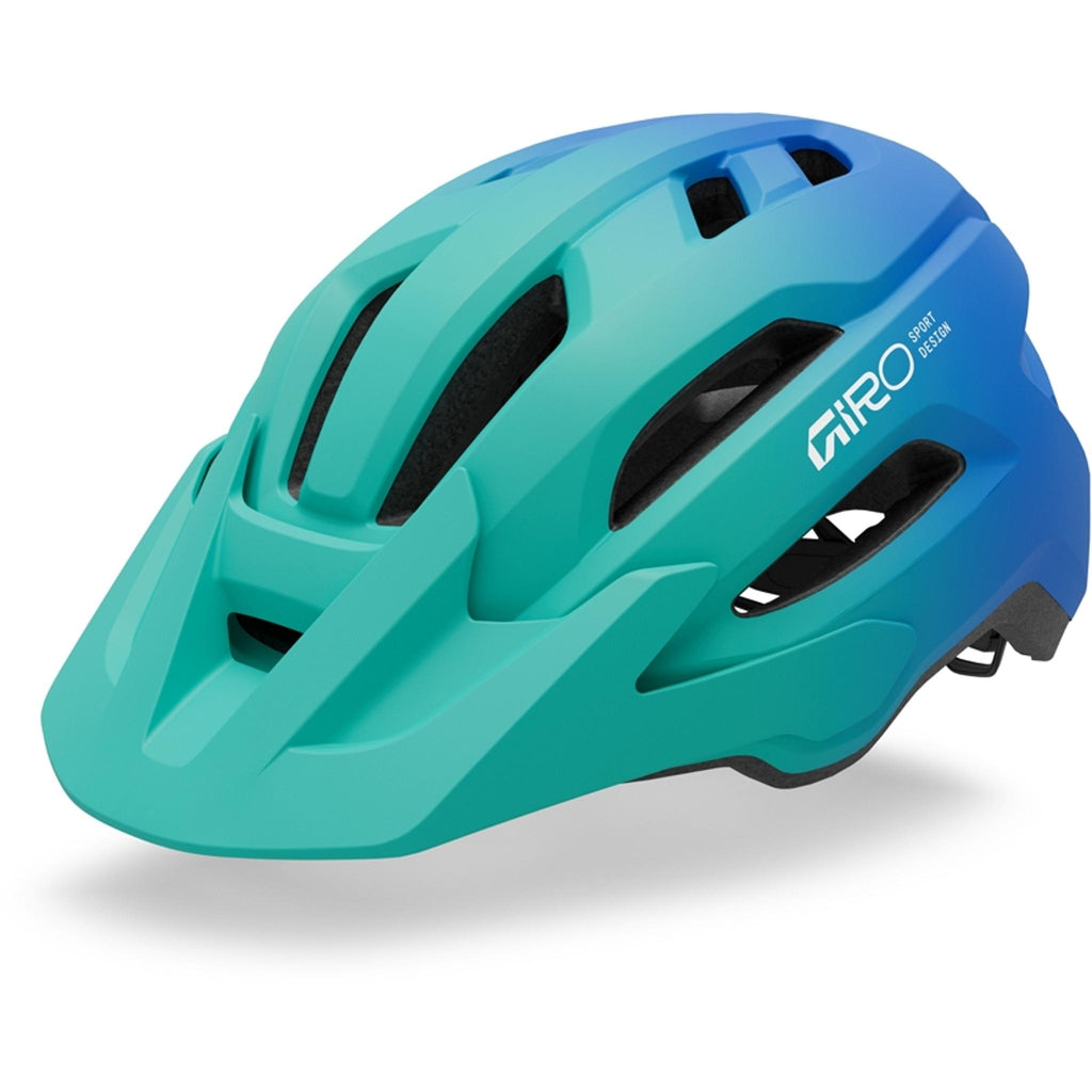 Giro Fixture Youth MIPS II MTB Helmet Matte Aqua Green/Blue Jewel Fade ...