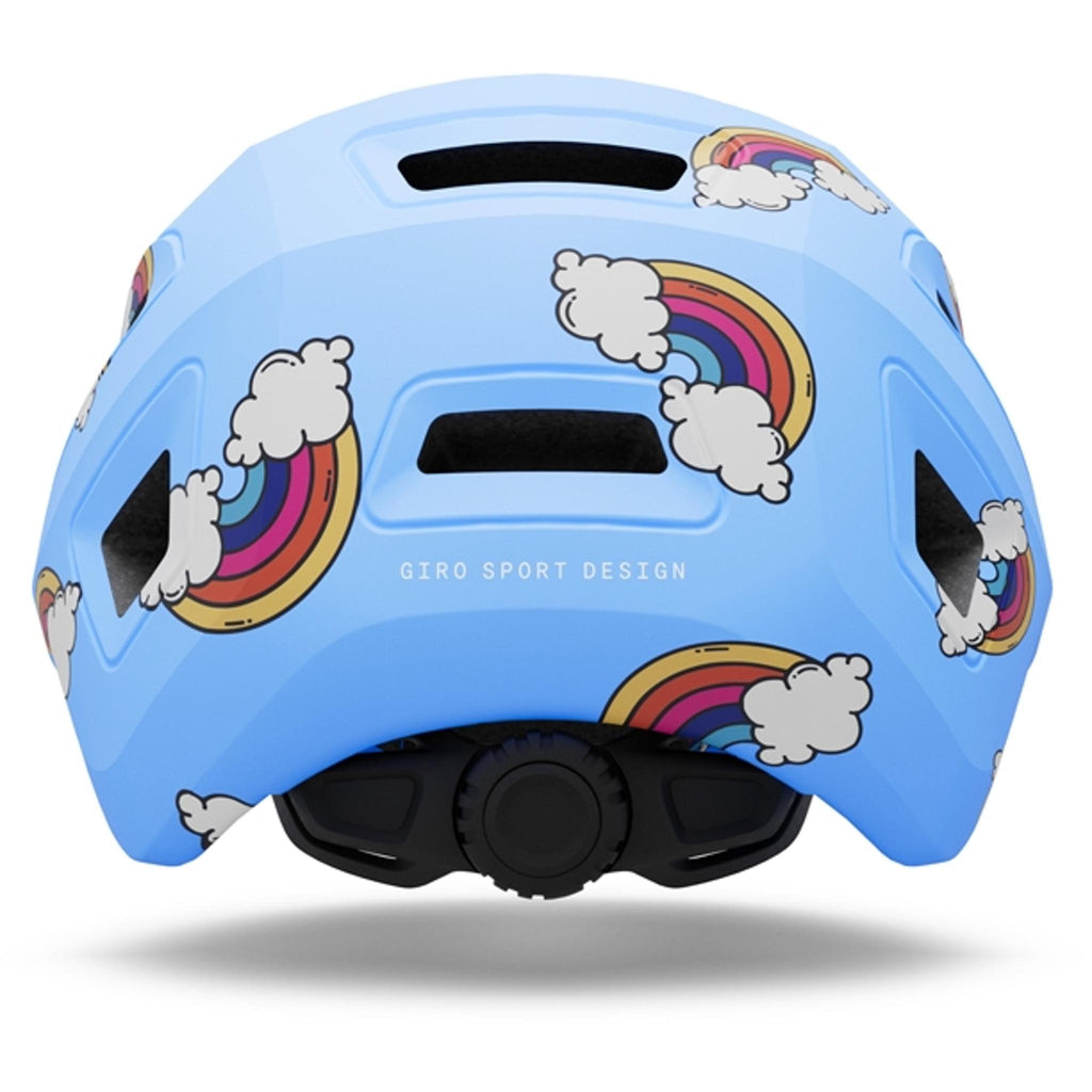 Giro Scamp II Kids Helmet Matte Blue/Rainbows – 99bikes.co.nz
