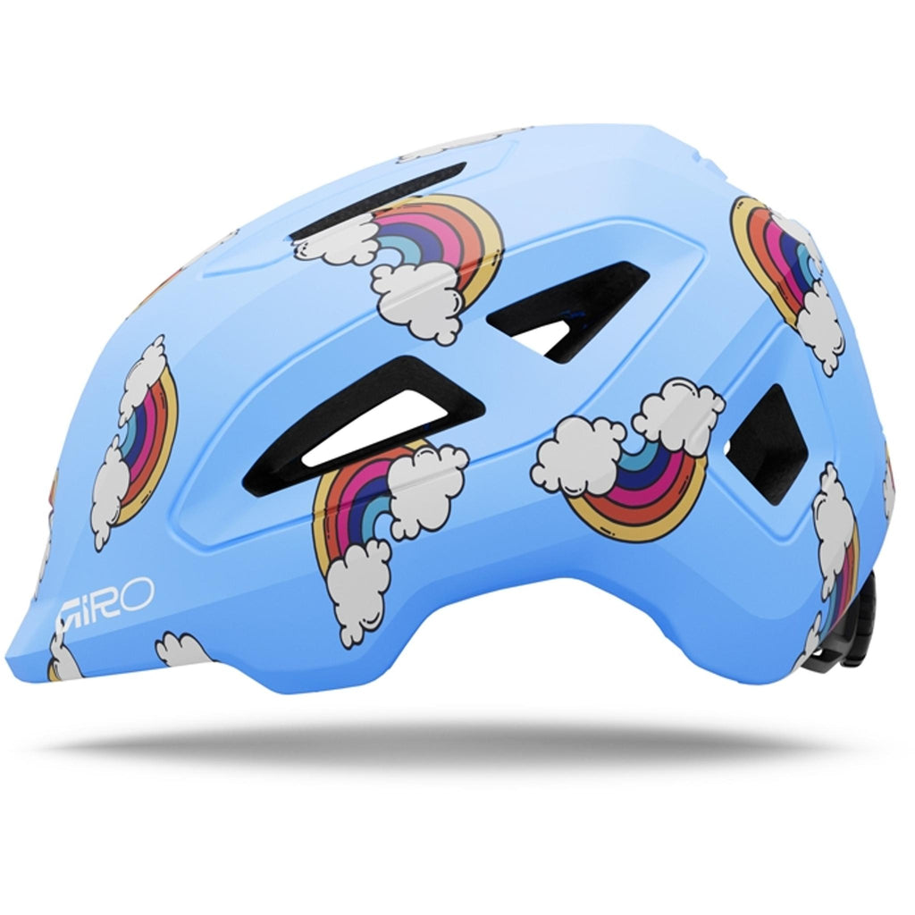 Giro Scamp II Kids Helmet Matte Blue/Rainbows – 99bikes.co.nz