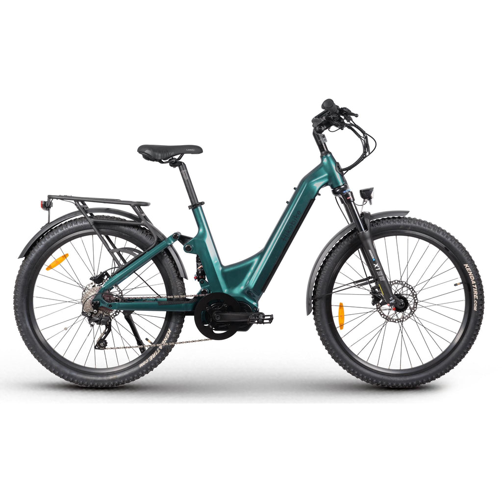 Hiko Patrol 27.5" Electric Hybrid Bike 720Wh Battery Green – 99bikes.co.nz
