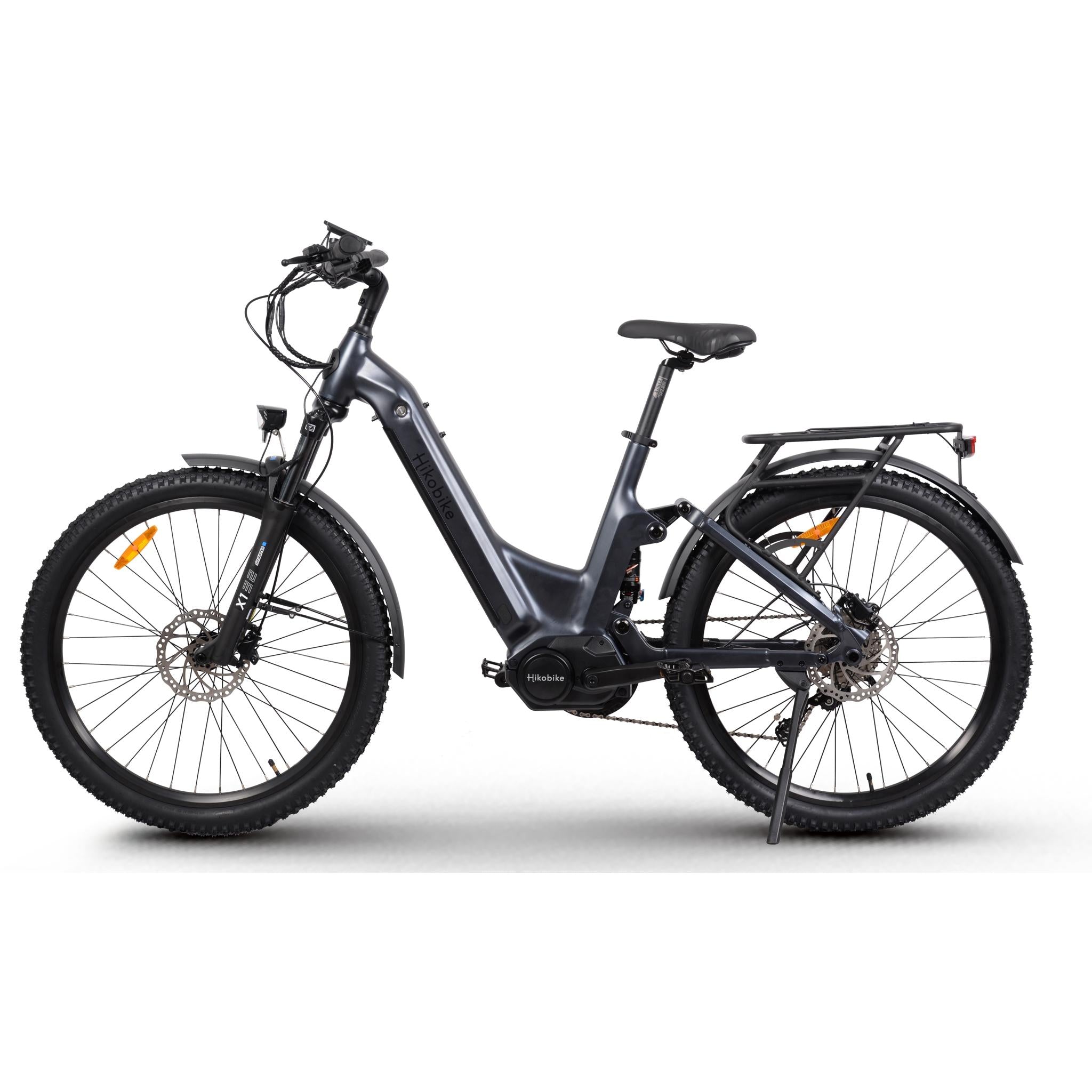Hiko Patrol 27.5" Electric Hybrid Bike 720Wh Gunmetal Grey – 99bikes.co.nz