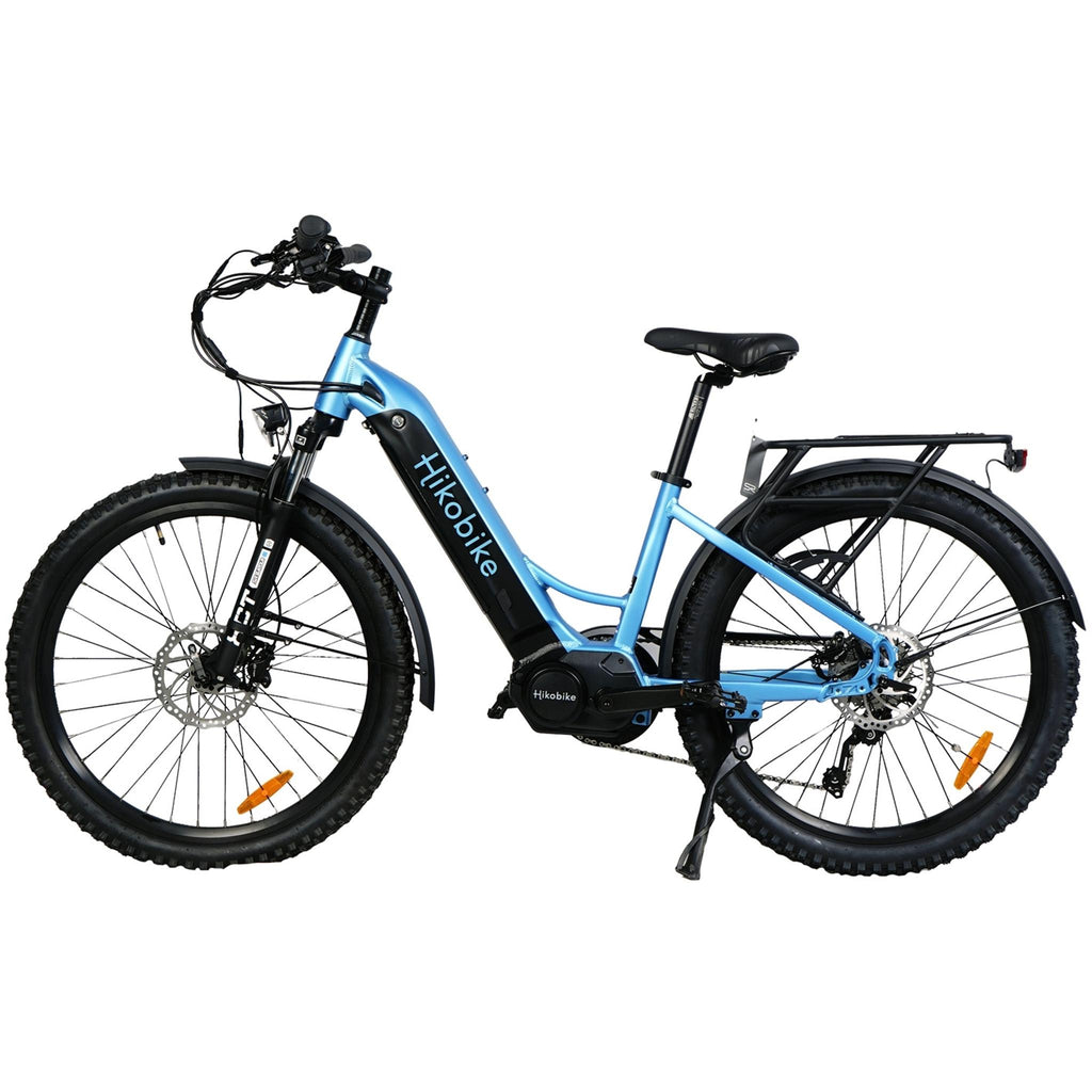 Hiko Vibe Electric Hybrid Bike 672Wh Battery Blue – 99bikes.co.nz