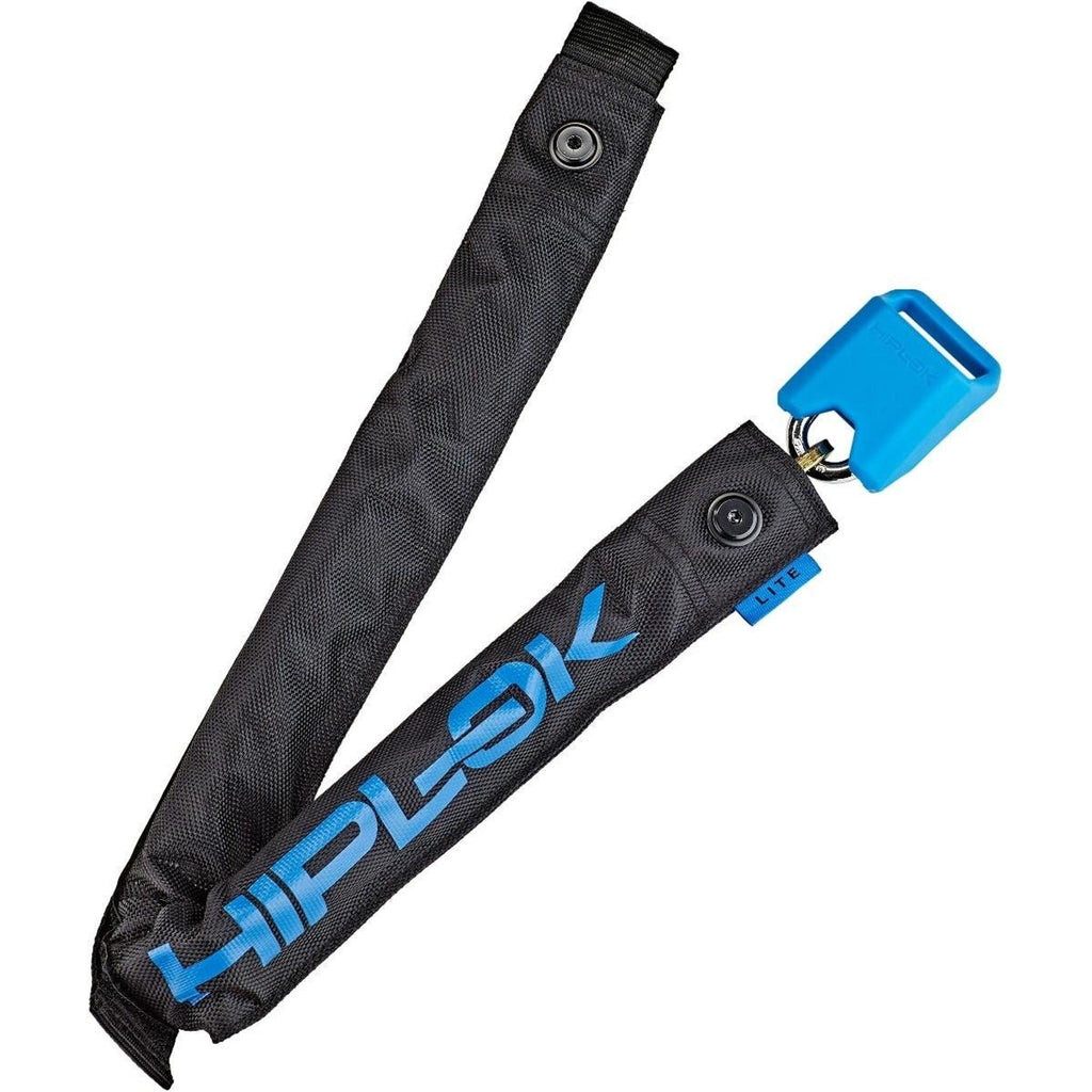 Hiplok LITE Wearable Key Chain Lock 75cm Black/Cyan – 99bikes.co.nz