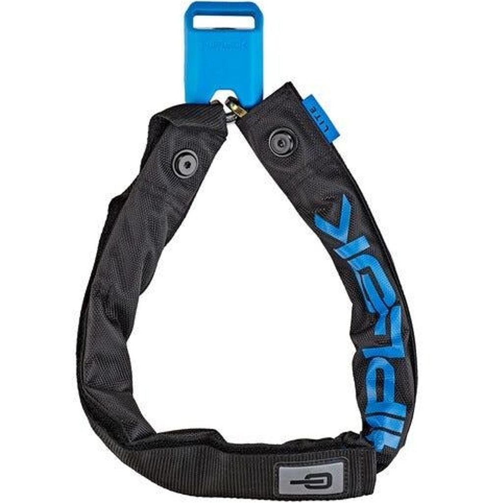 Hiplok LITE Wearable Key Chain Lock 75cm Black/Cyan – 99bikes.co.nz