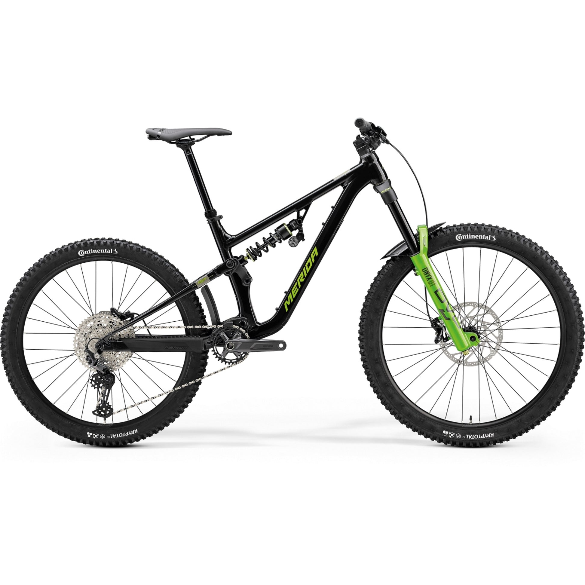 Merida One Sixty FR 600 Enduro Bike Metallic Black (Grey/Green ...