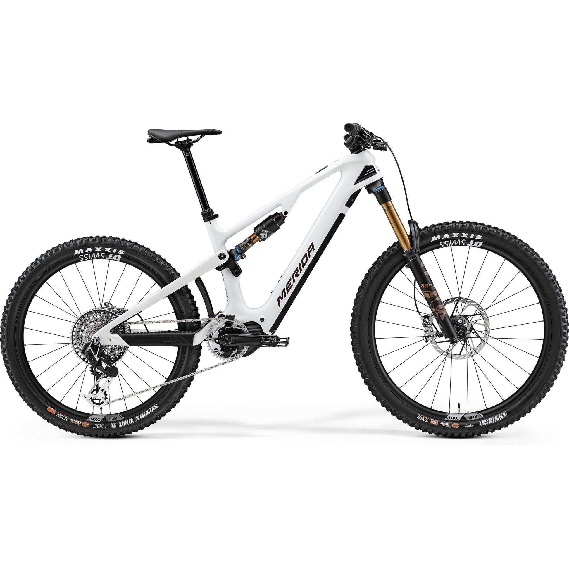 Merida eOne Sixty 10K Electric Enduro Bike 600Wh Battery Snow White ...