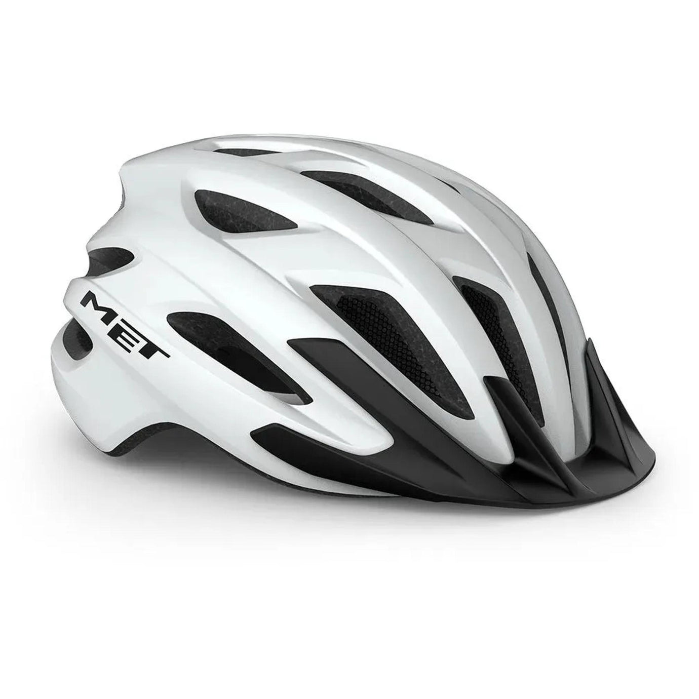Met Crossover Helmet White Glossy – 99bikes.co.nz