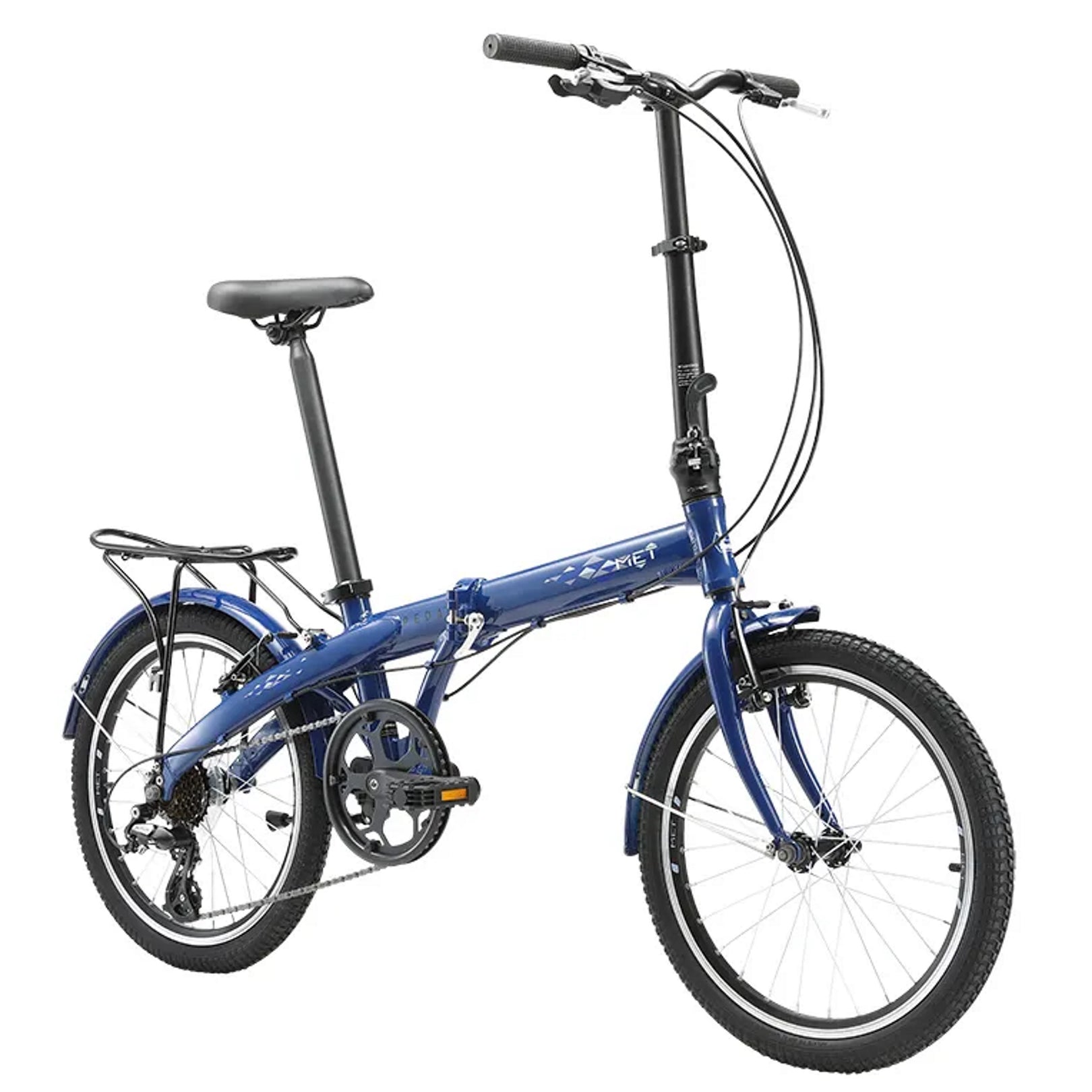 Pedal Met Folding Bike Navy Blue – 99bikes.co.nz