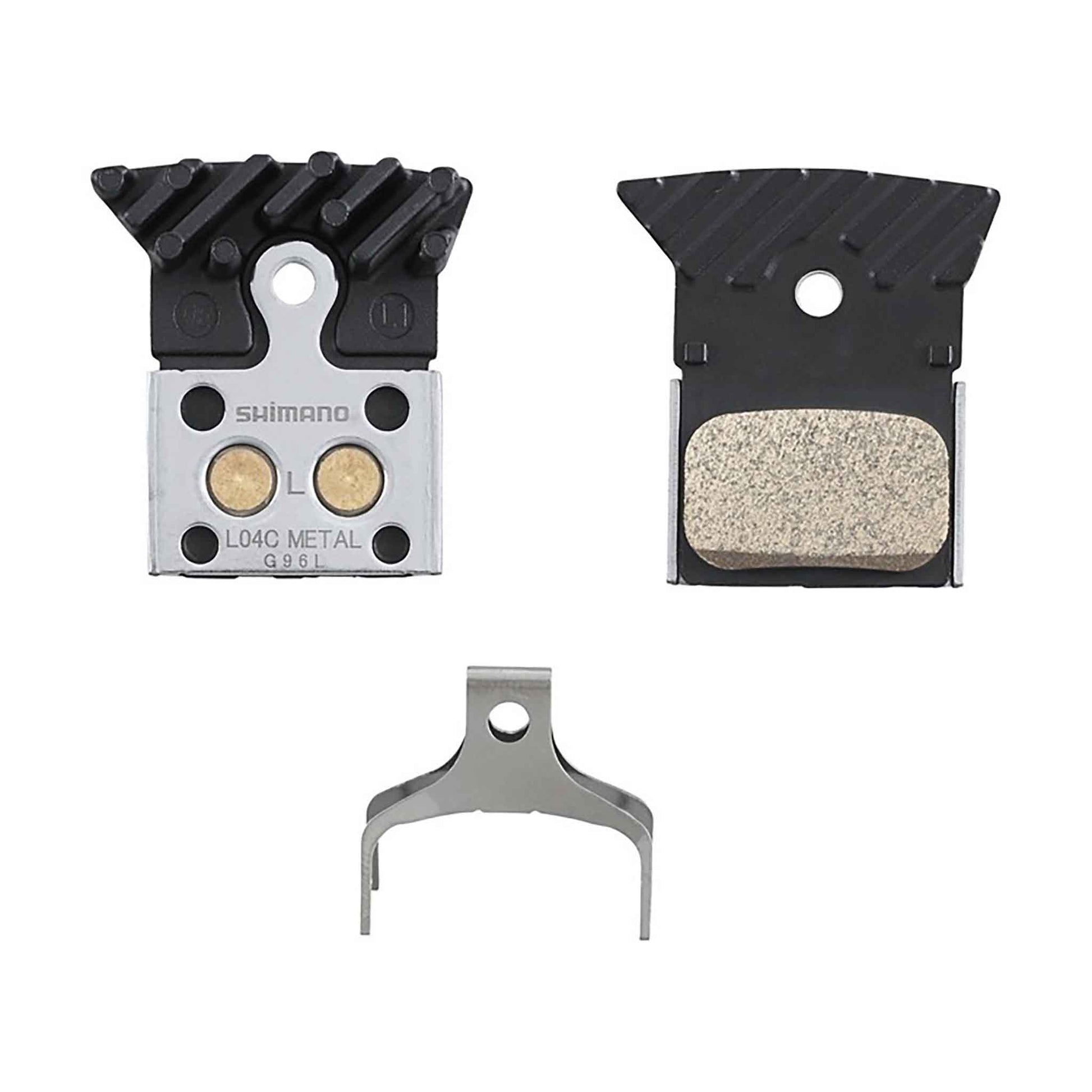 Shimano 2 Piston L04C Metal Disc Brake Pad w/ Fin – 99bikes.co.nz