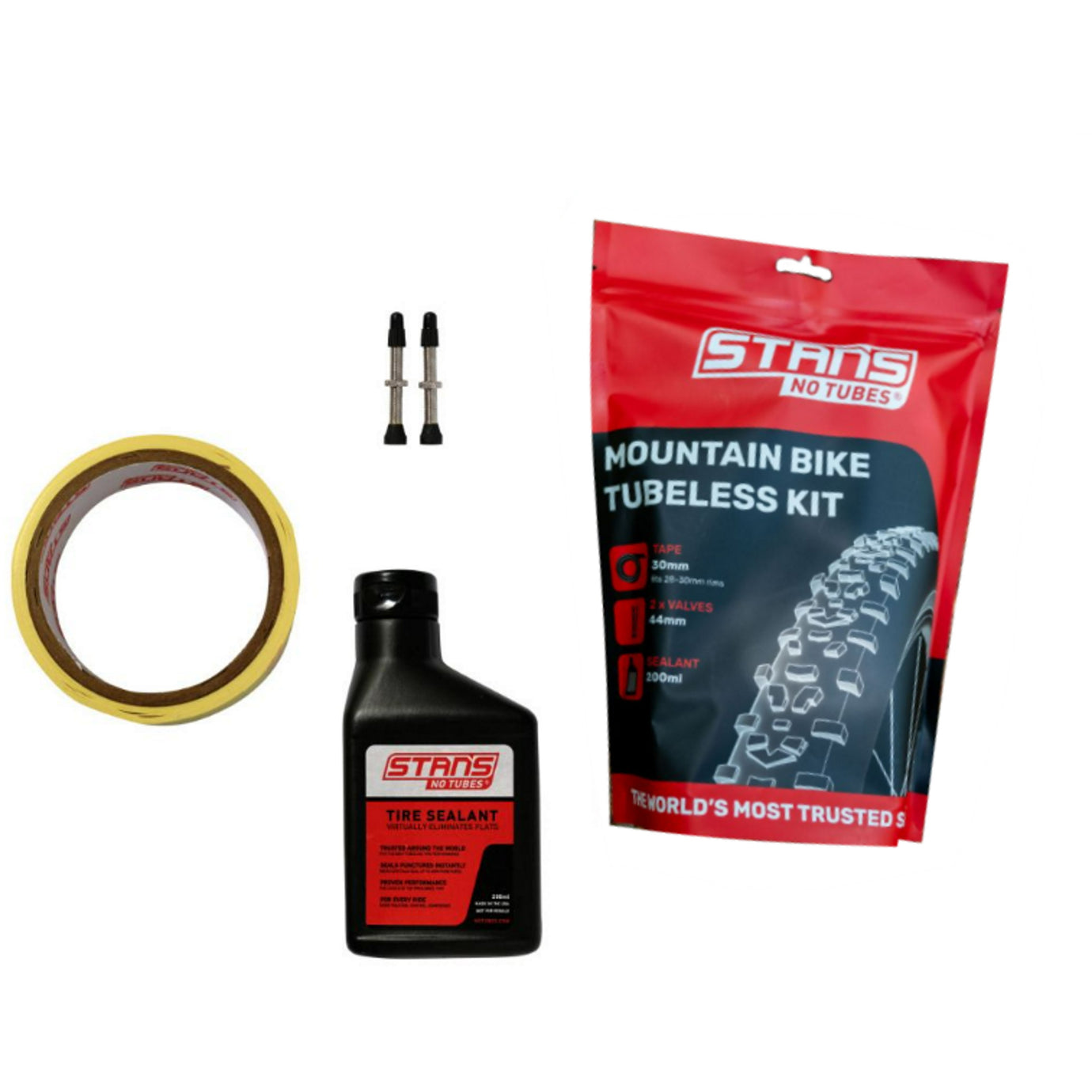 Stan's MTB Tubeless Kit - For 30mm Rims – 99bikes.co.nz