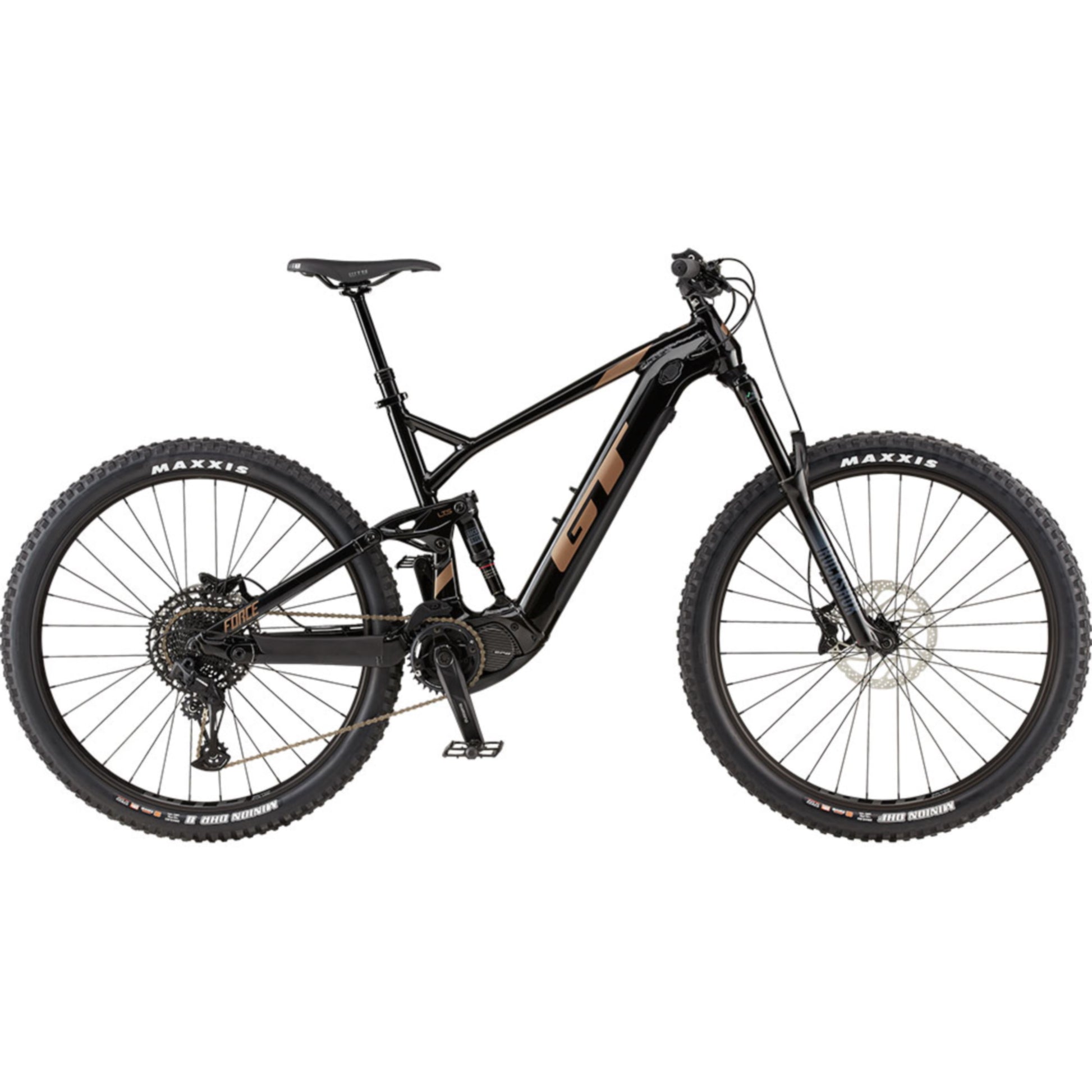 GT Force Amp+ Enduro Electric Bike 630Wh Battery Black – 99bikes.co.nz