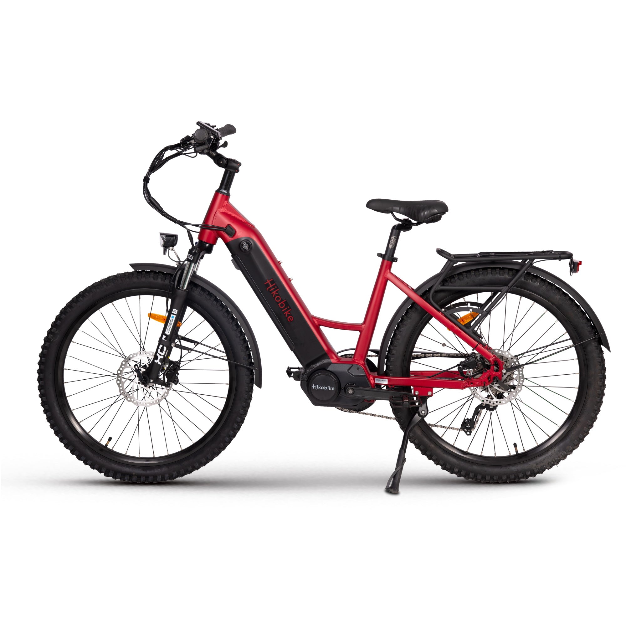 Hiko Vibe Electric Bike 672Wh Battery Red – 99bikes.co.nz