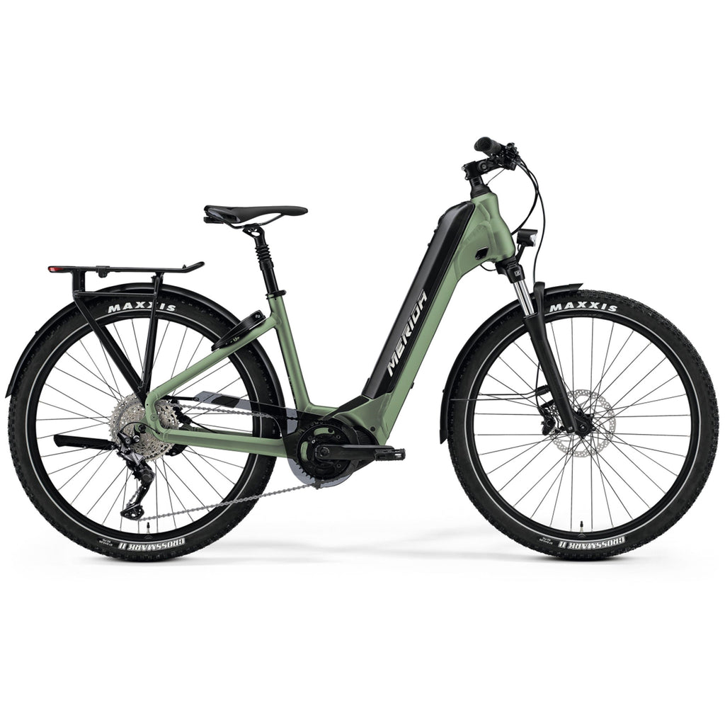 Merida Espresso CC 400 EQ Electric Bike 630Wh Battery Matt Fog Green/B ...