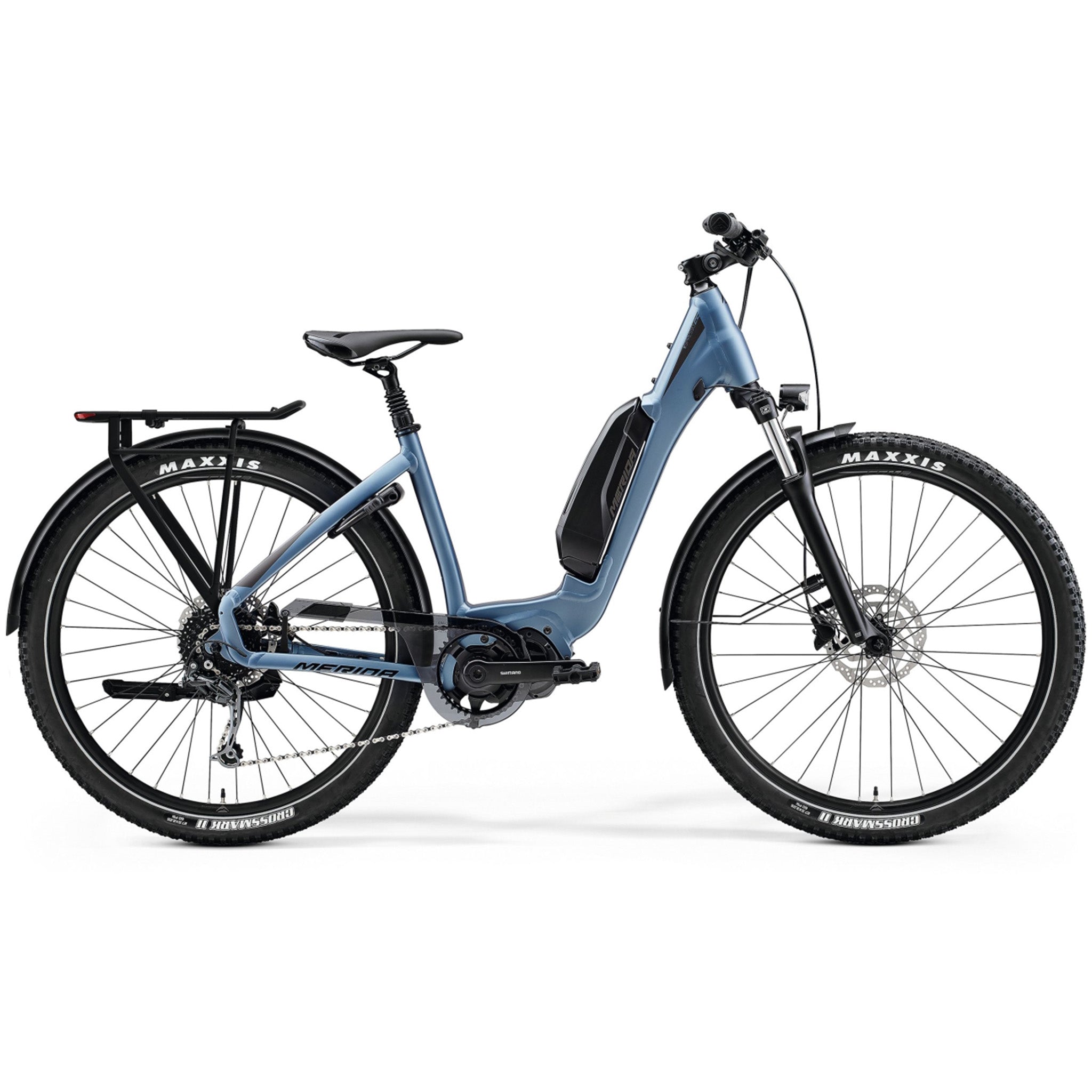 Merida Espresso CC 400SE EQ Electric Bike 504Wh Battery Silk Steel Blu ...
