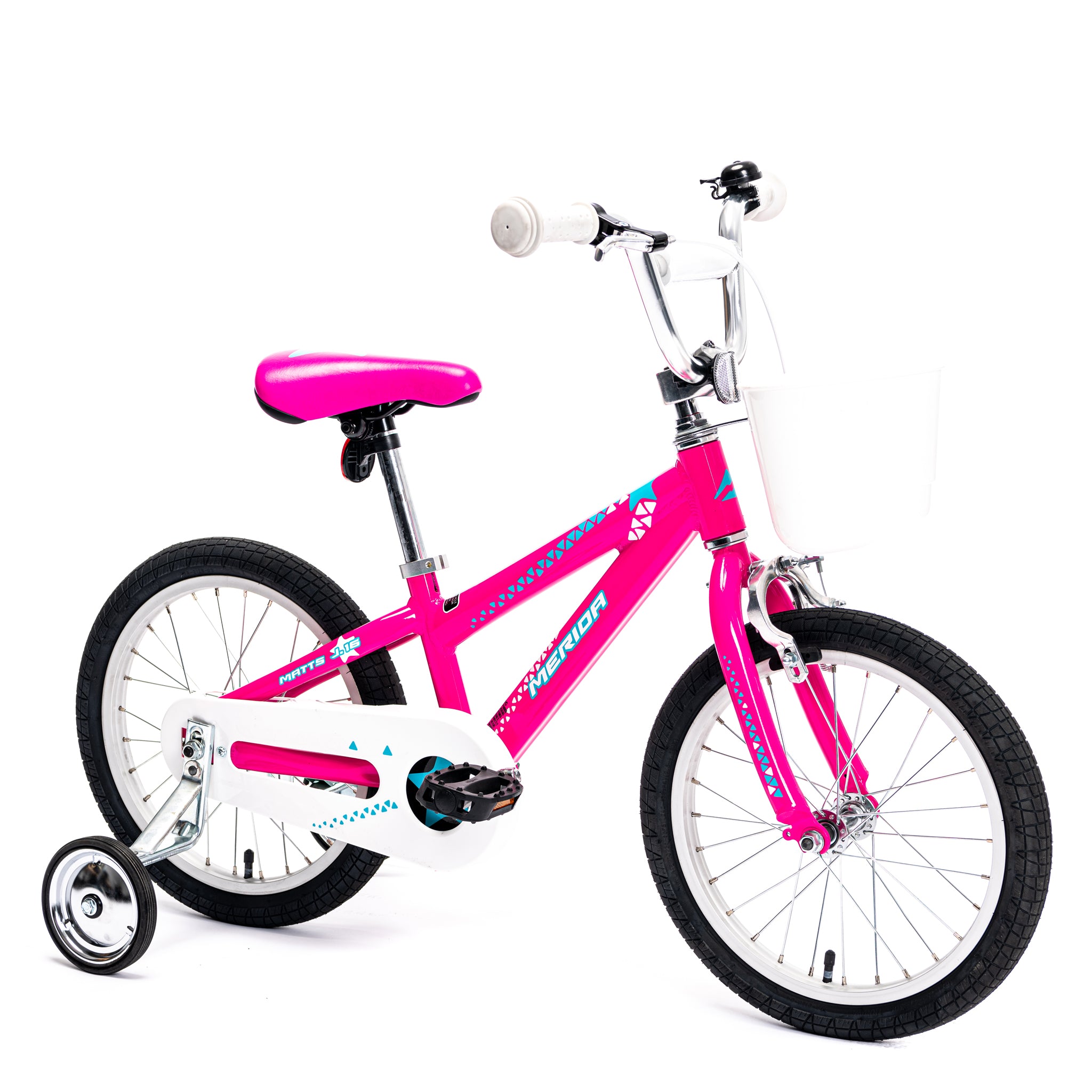 Merida Matts J16 - 16" Kids Bike Dark Pink/White – 99bikes.co.nz